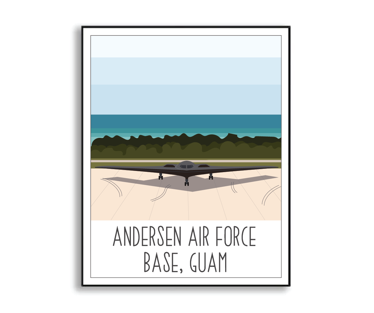 Andersen Air Force Base Print – Sketch + Sentiment