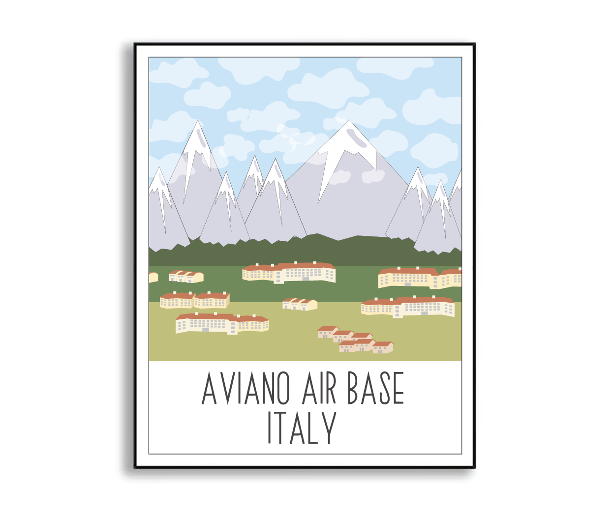 Aviano Air Base Print – Sketch + Sentiment