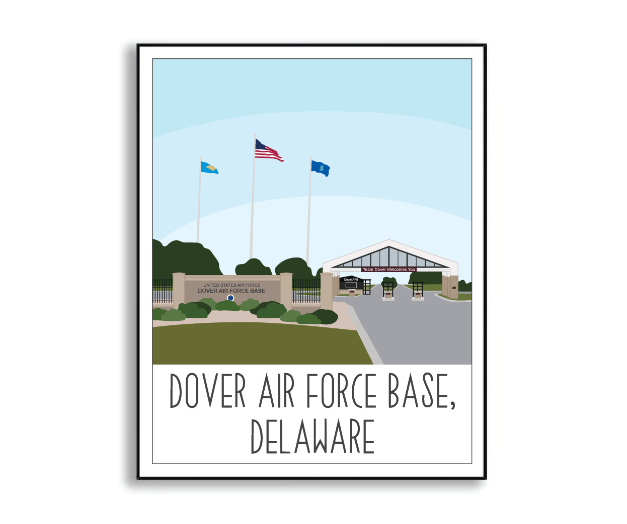 Dover Air Force Base Print – Sketch + Sentiment