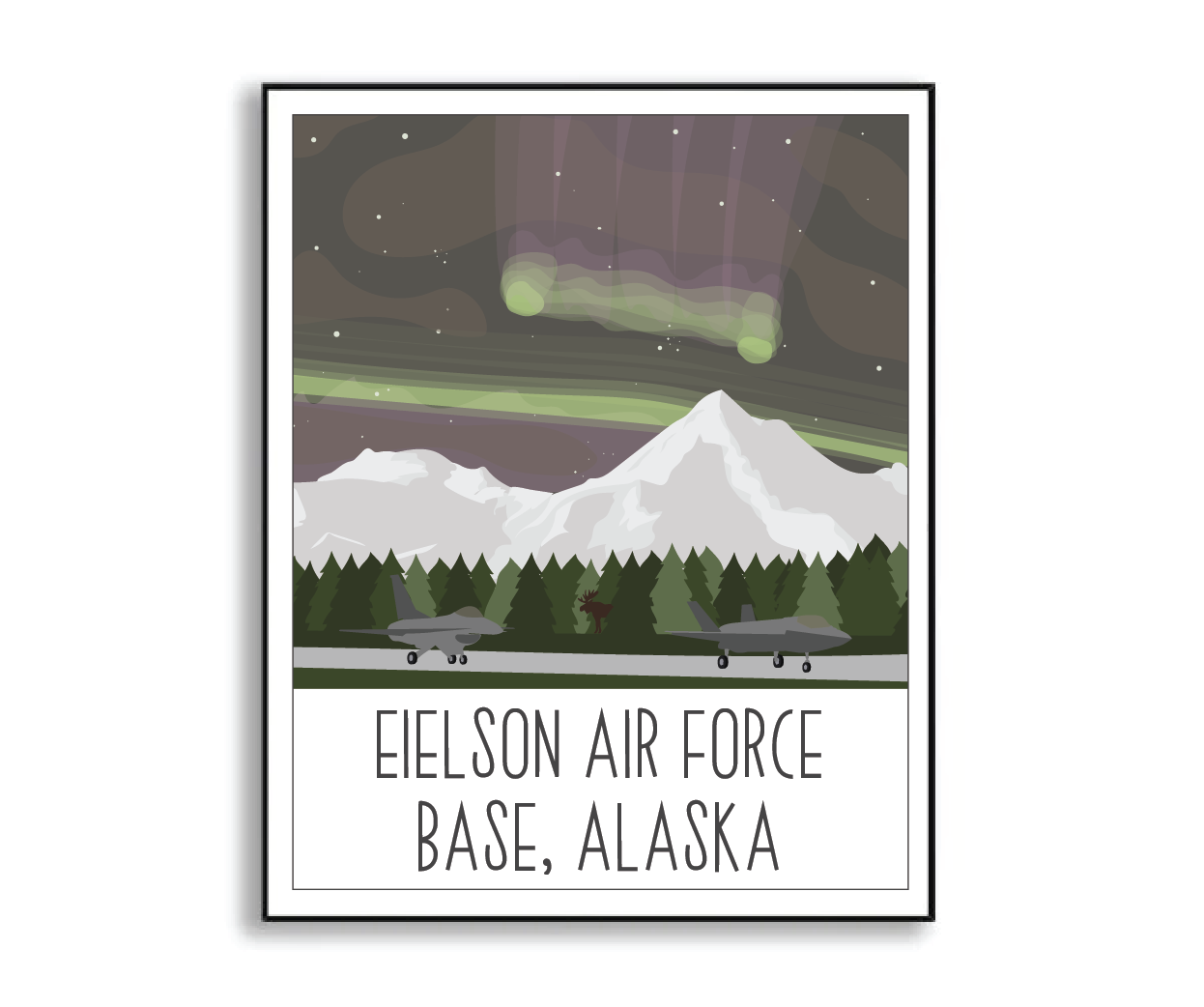 Eielson Air Force Base Print – Sketch + Sentiment