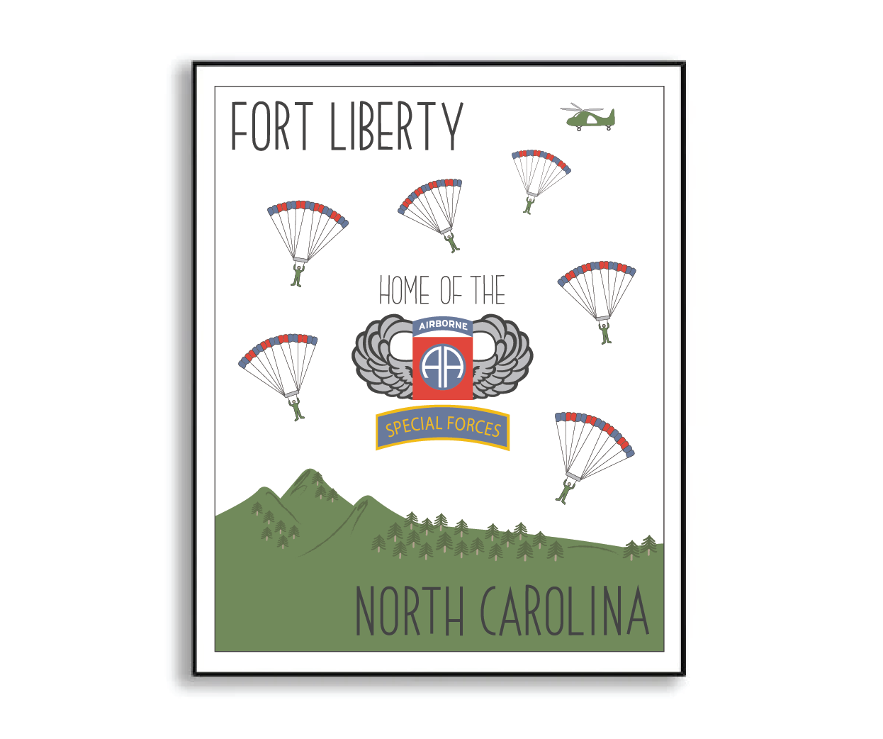 Fort Liberty Print – Sketch + Sentiment