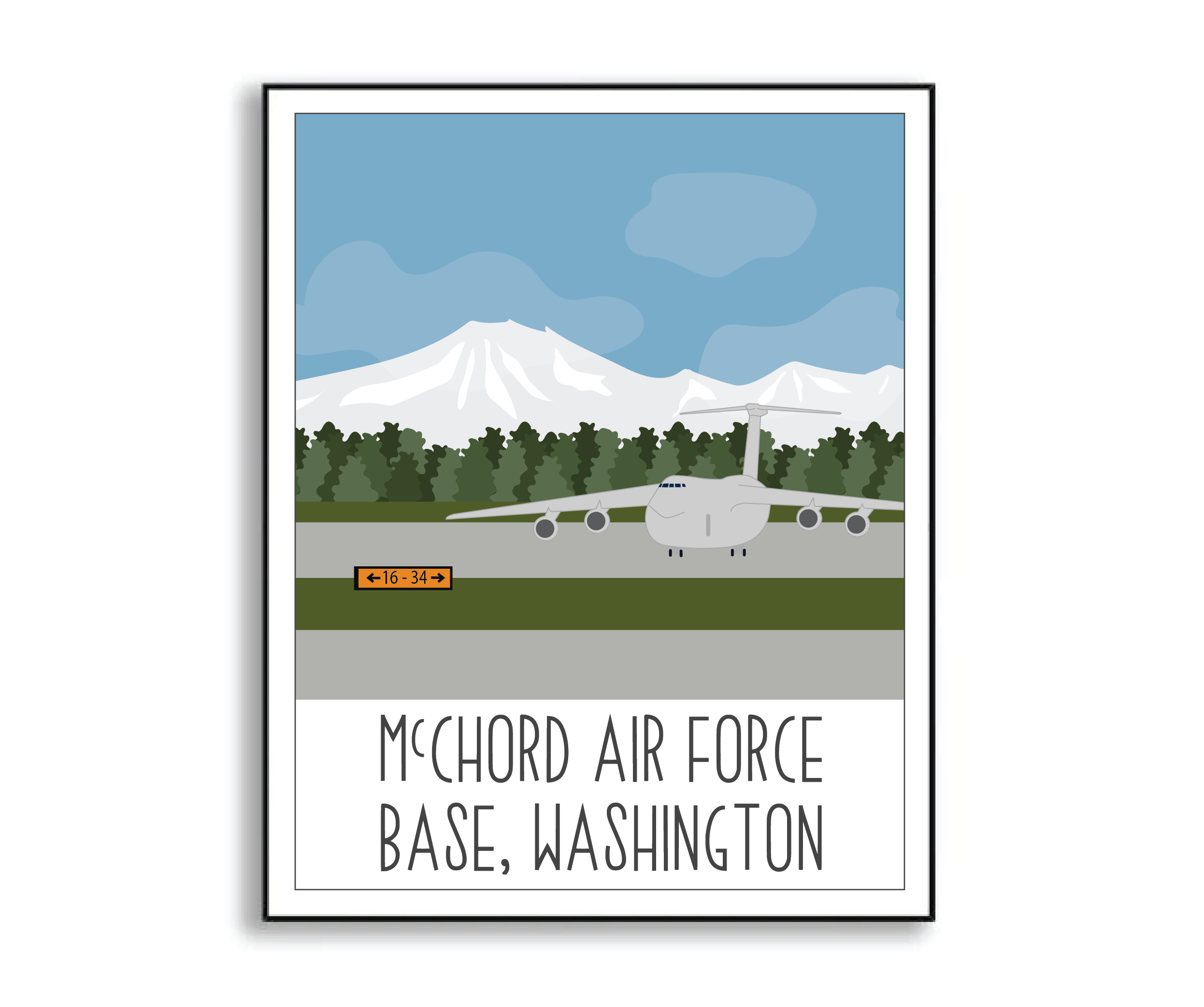 McChord Air Force Base Print – Sketch + Sentiment