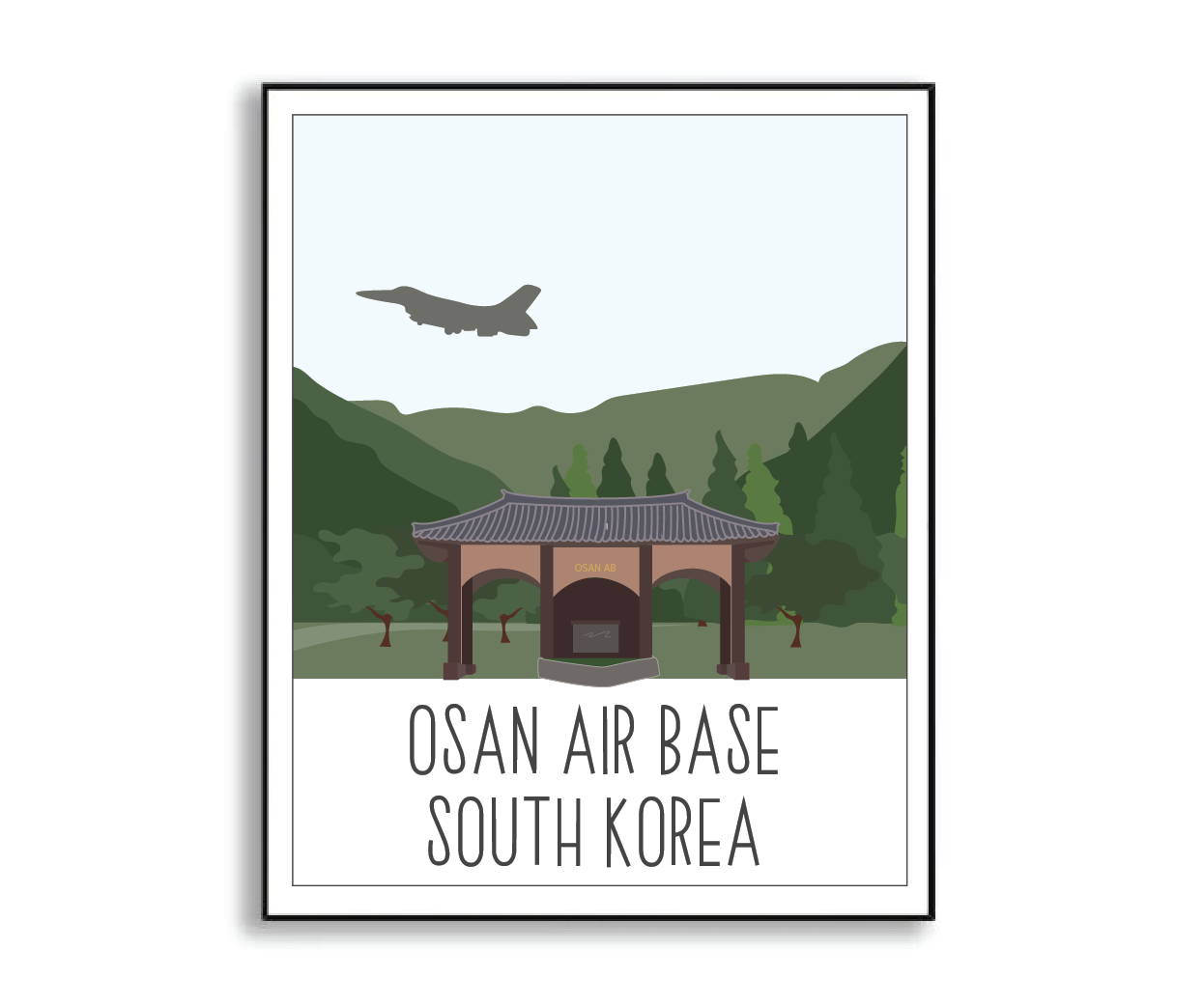 Osan Air Base Print – Sketch + Sentiment