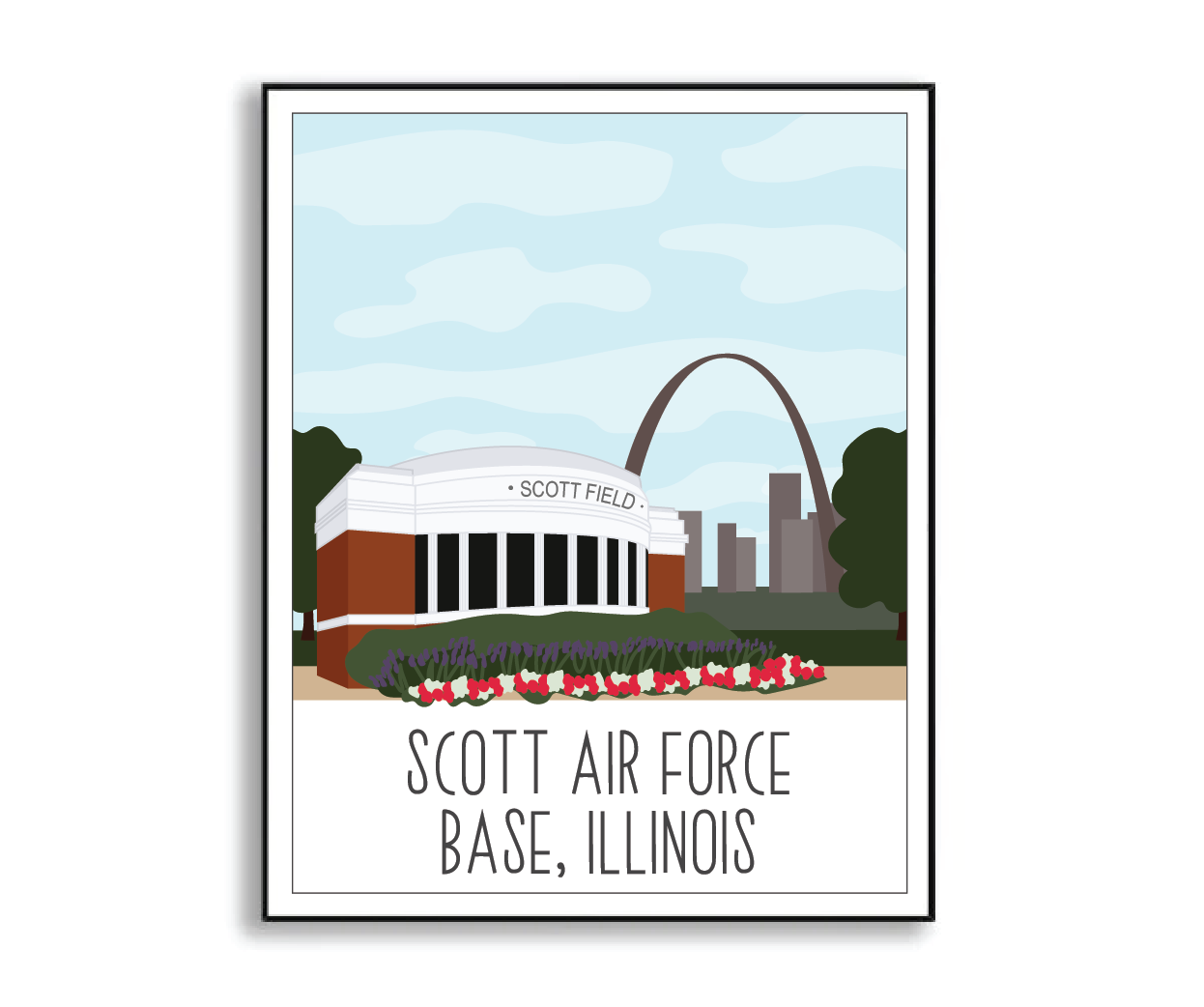 Scott Air Force Base Print – Sketch + Sentiment
