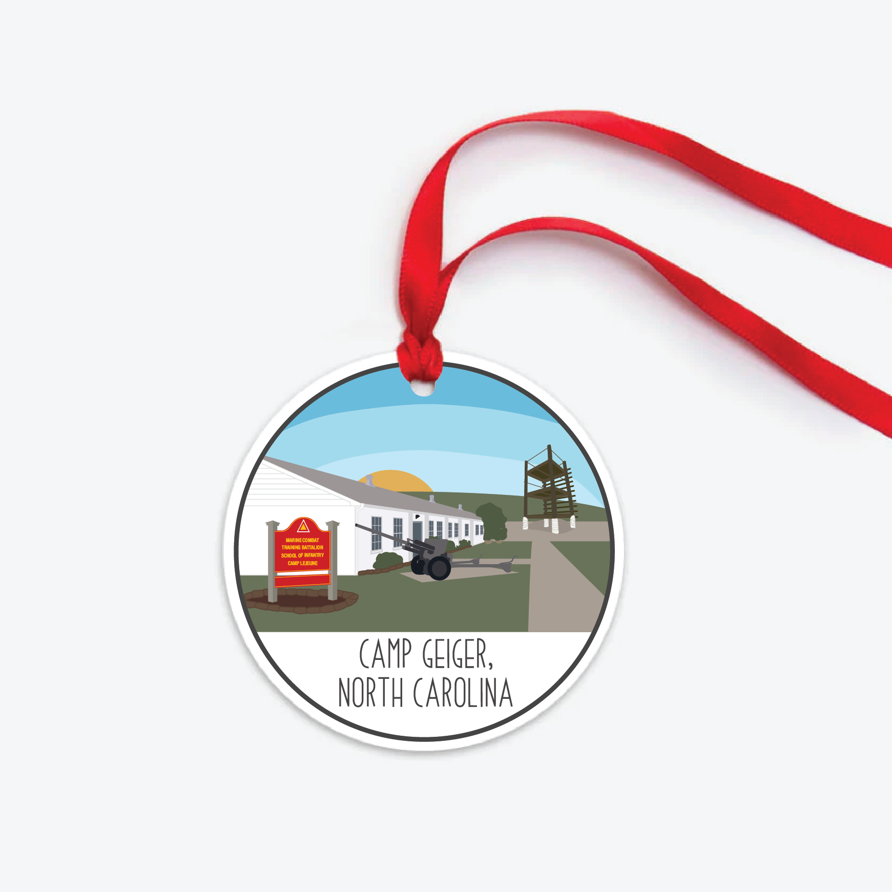 Camp Geiger Ornament Sketch Sentiment