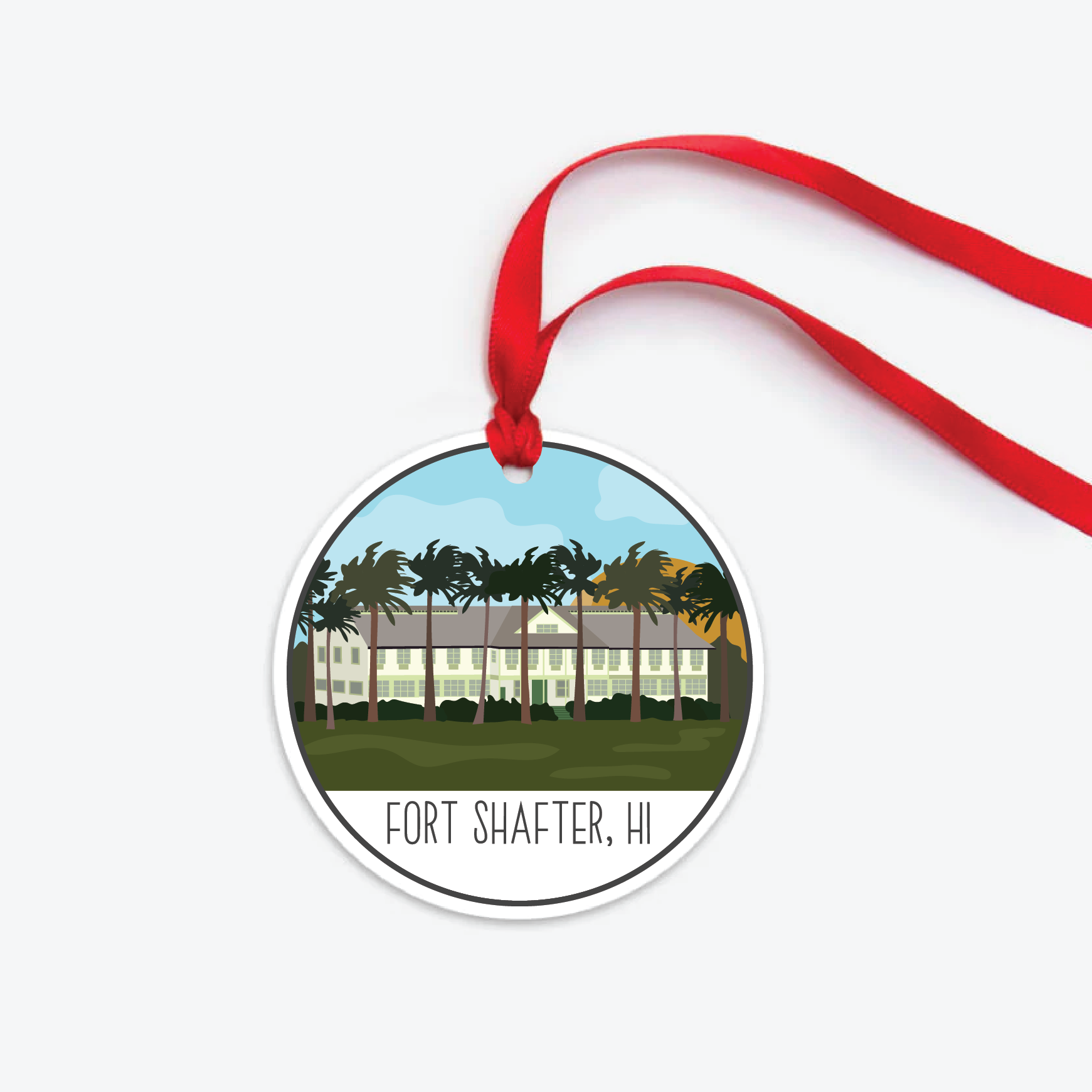 Fort Shafter Ornament – Sketch + Sentiment
