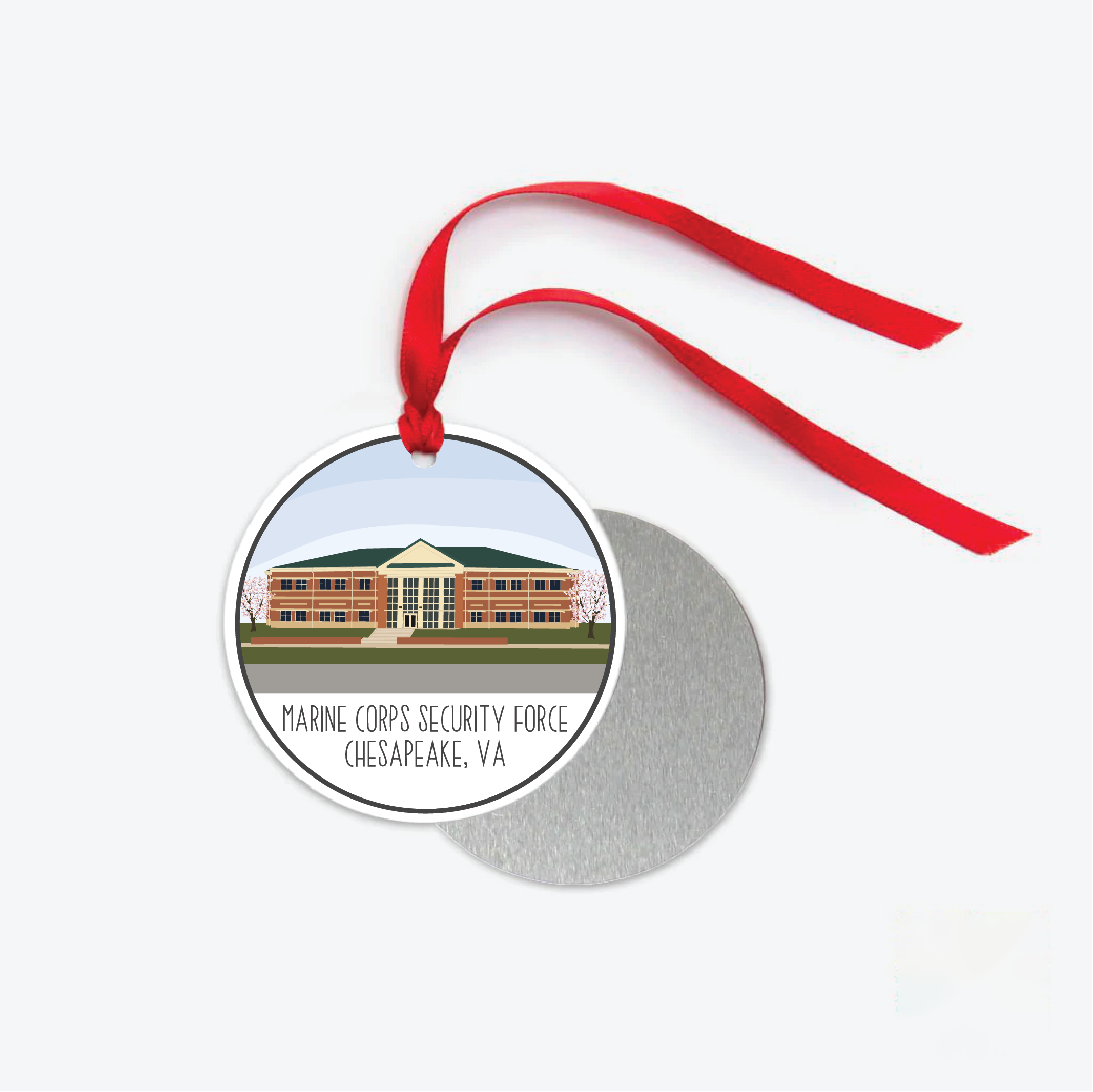 Marine Corps Security Force Regiment Ornament Sketch Sentiment