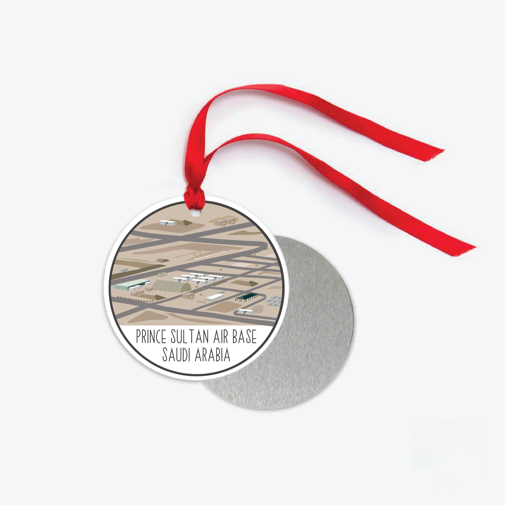 Prince Sultan Air Base Ornament Sketch Sentiment