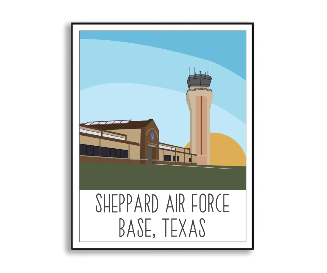 Sheppard AFB Print – Sketch + Sentiment