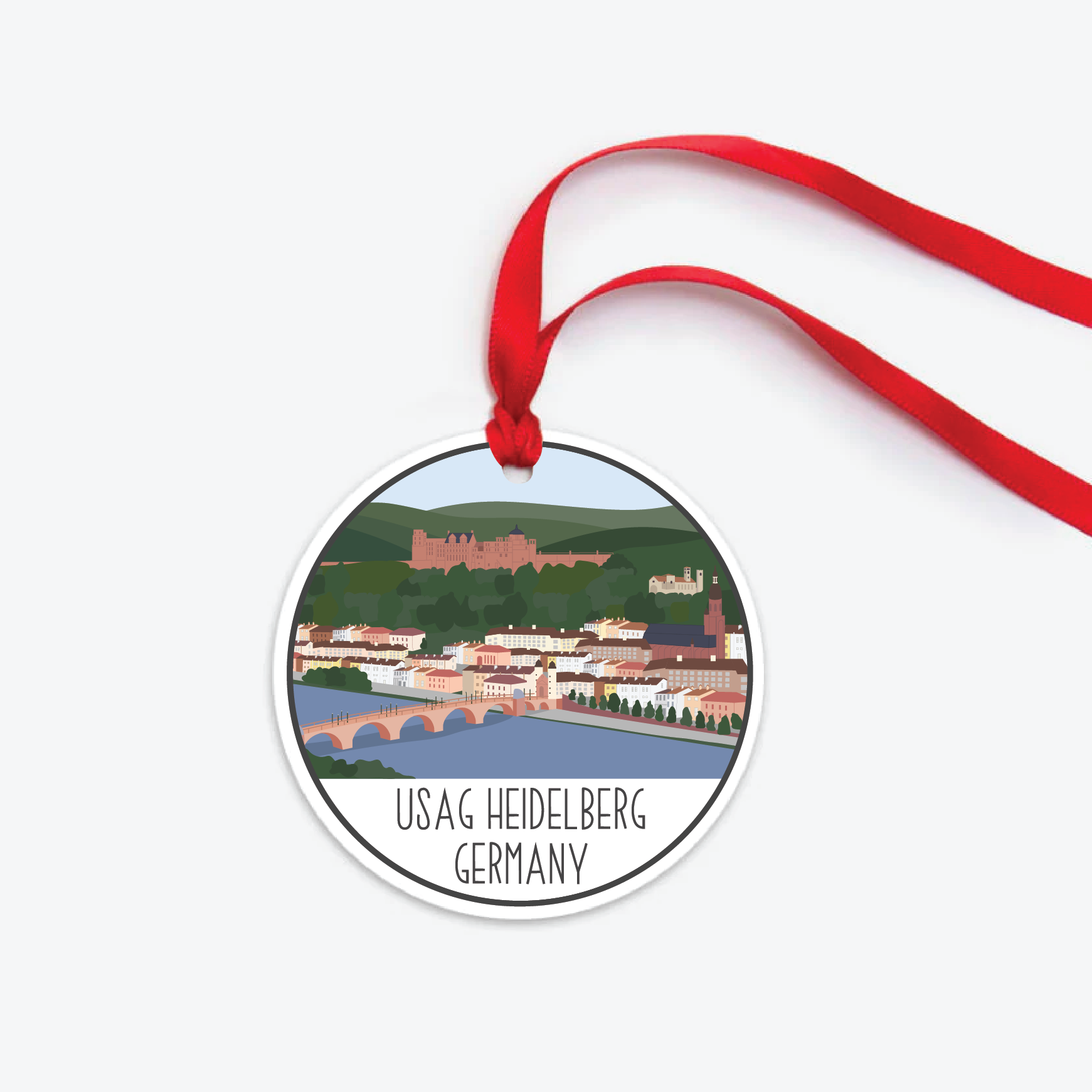 Usag Heidelberg Ornament Sketch Sentiment