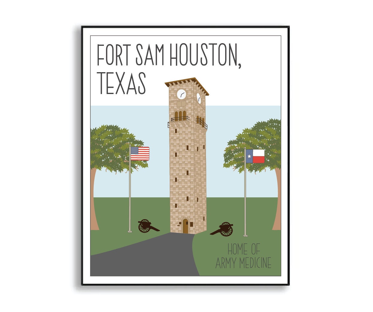 Fort Sam Houston Print – Sketch + Sentiment