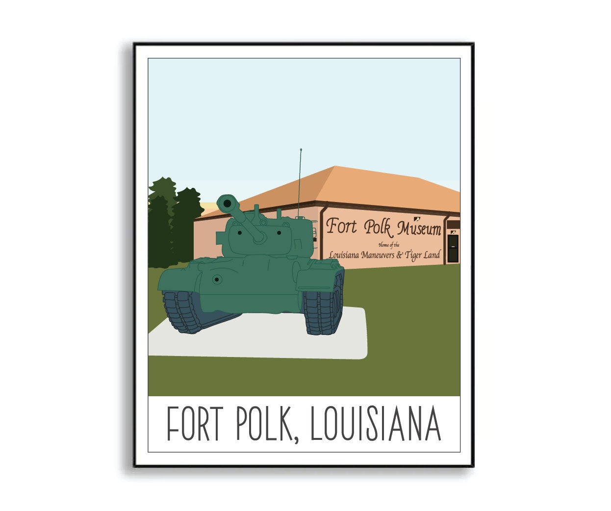 Fort Polk Print – Sketch + Sentiment